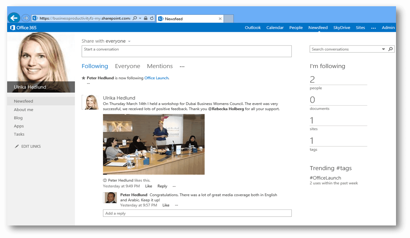 Enterprise Social Networking by Microsoft - Business Productivity
