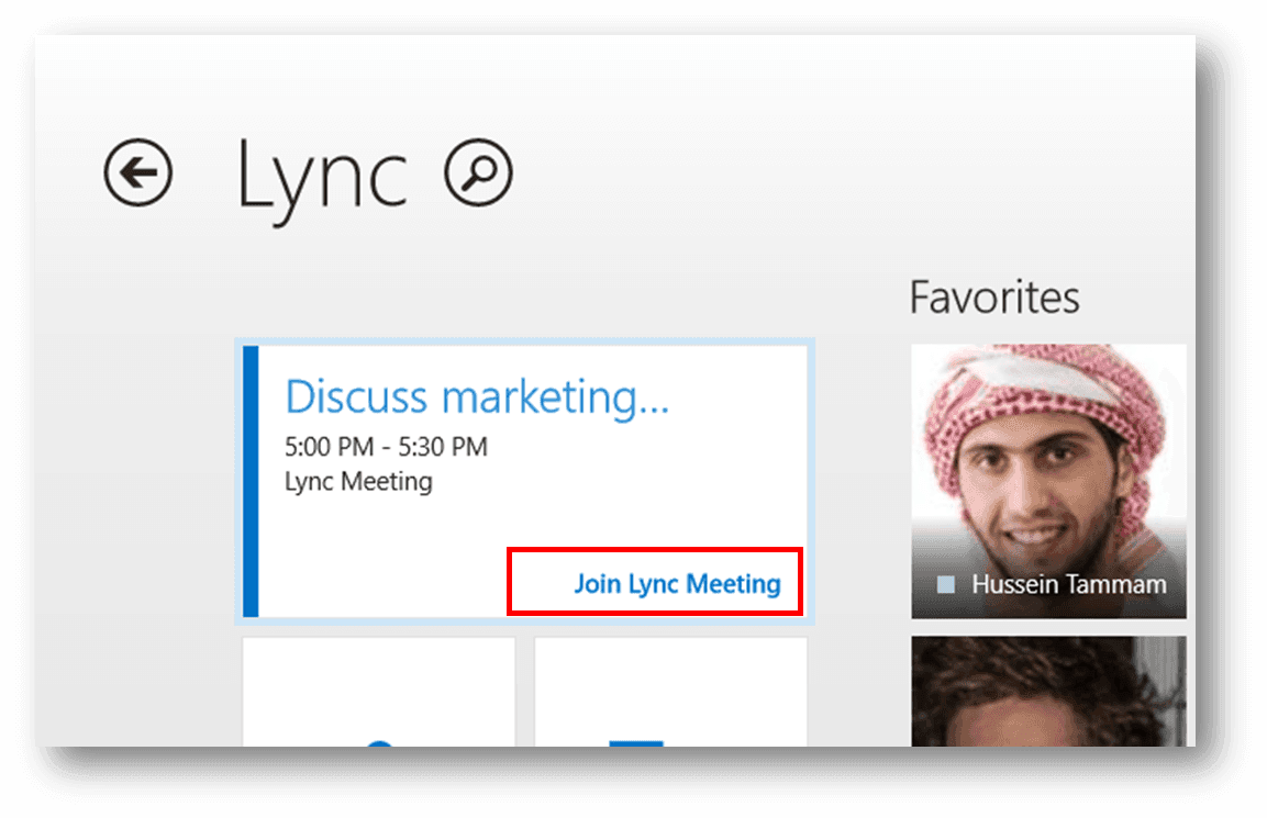 Getting started with the Lync App for Windows 8 - Business Productivity