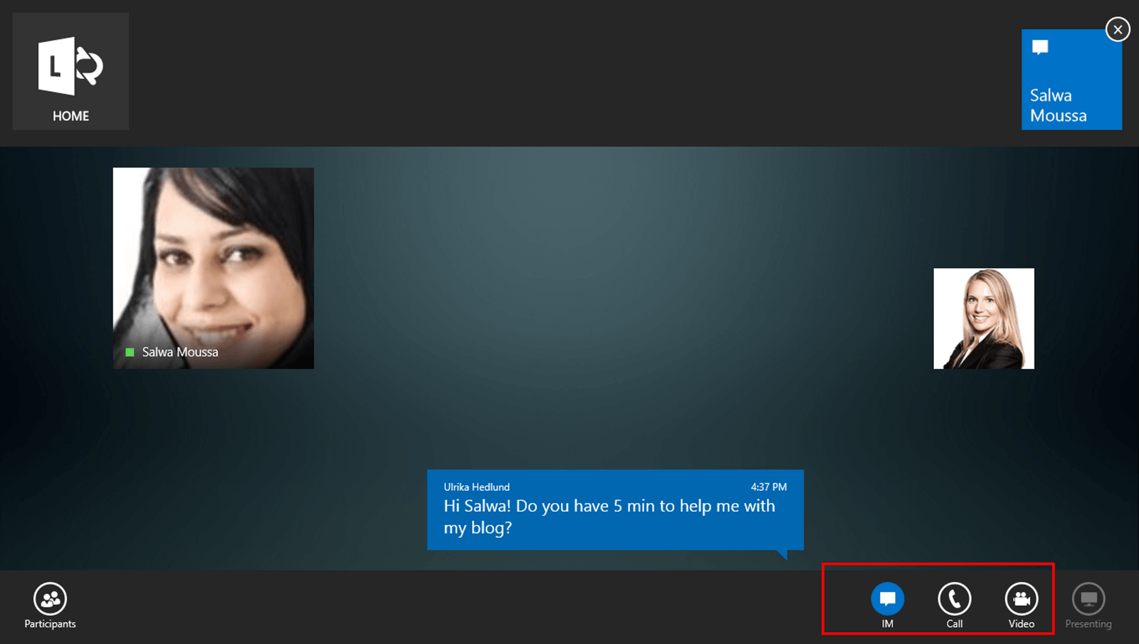 Getting started with the Lync App for Windows 8 - Business Productivity