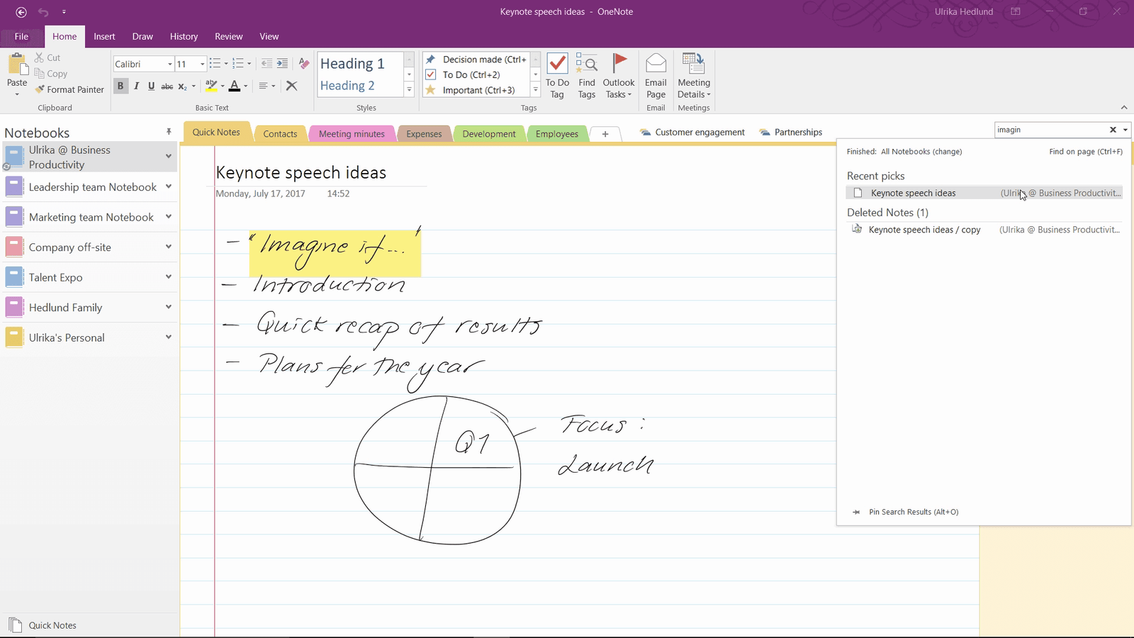 A quick overview of OneNote - Business Productivity